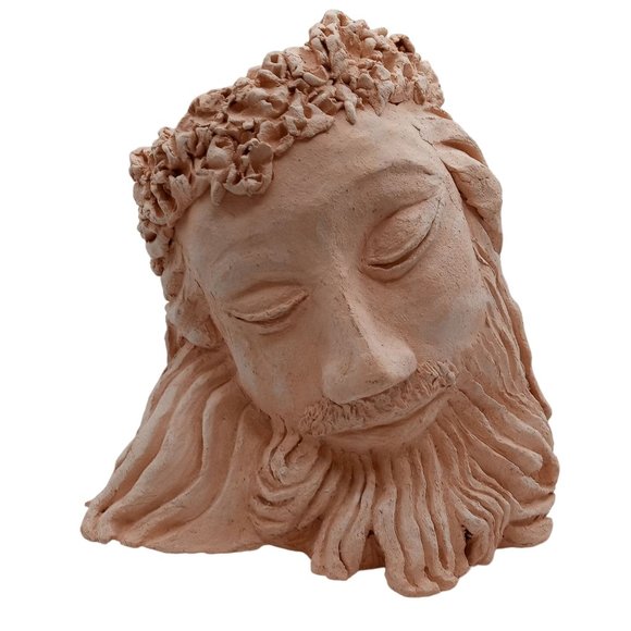 Handmade and Signed | Art | Jesus Sculpture Pottery Ceramic Art Crown ...